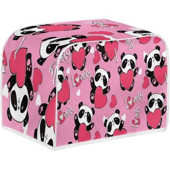 Housse De Four Panda Grille-Pain Pour Femme - Motif Cœur Rose - Avec ...