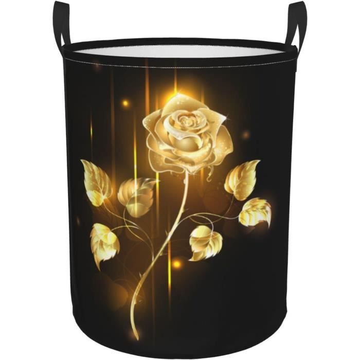 Grand panier à linge rond pliable avec poignée, sac de lavage pour ...