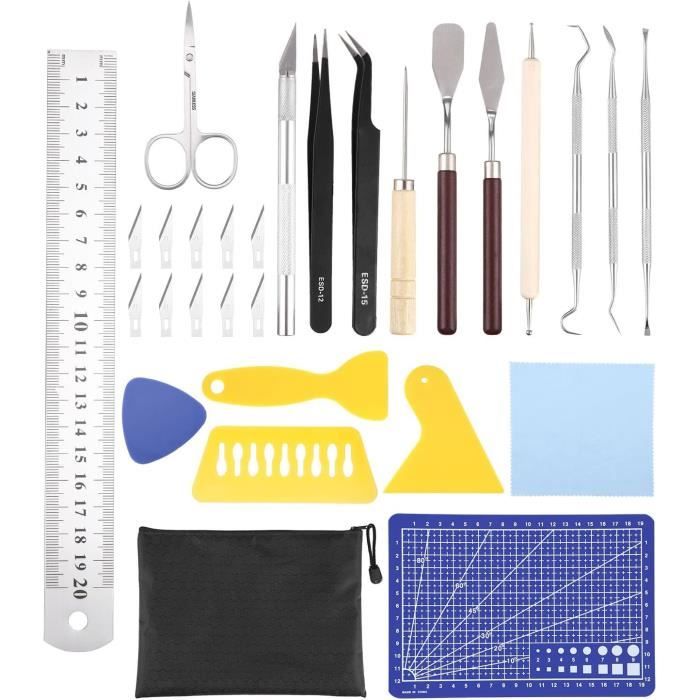 JOFLVA Outils De Bricolage en Vinyle, 29 PCS Kit Echenillage ...