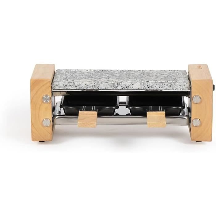 LIVOO DOC218 Appareil à Raclette 2 personnes Finition eois Véritable ...