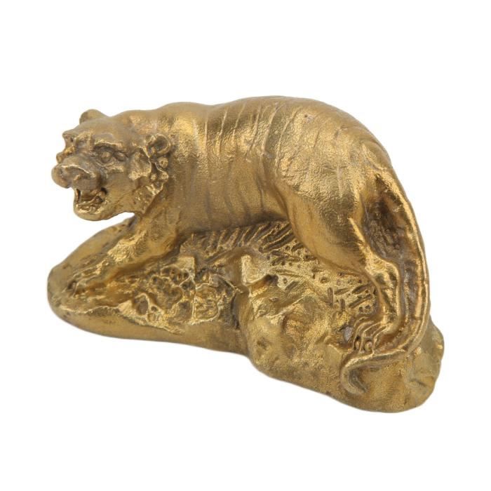 Tbest Mini Tiger Decor Statue, Mini Tiger Figurines Multi Purpose for ...