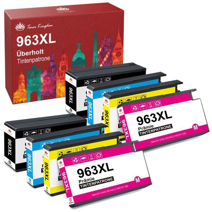 TONER KINGDOM 963XL 8 Cartouche d'encre pour Cartouche HP 963 HP 963 XL ...