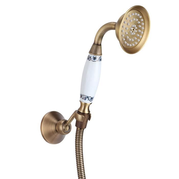 Kit de douche Système de Douche Style Vintage Cuivre Tête de Douche ...