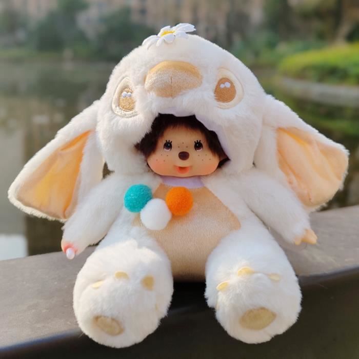 Jouet en peluche - YIBUJIAZU - Monchhichi Stitch de dessin animé - Bleu ...