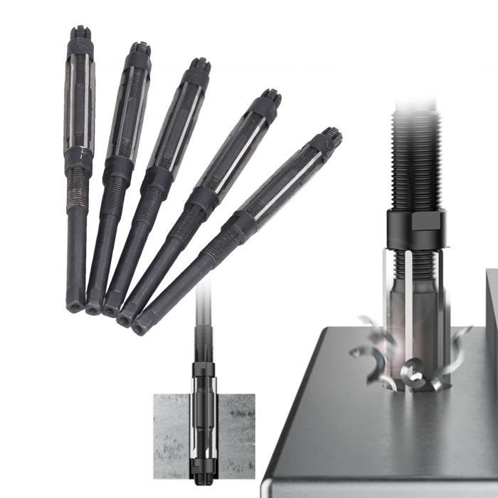 Alésoir à main réglable YOSOO - 5 alésoirs 9SiCr pour acier et cuivre ...