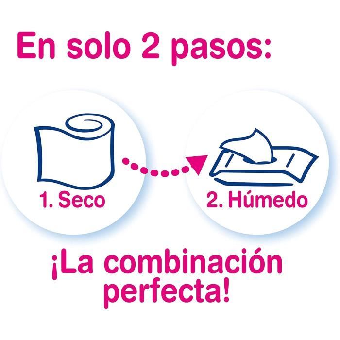 Pure Moist x80 Papier hygiénique humide jetable sans alcool - Peaux ...