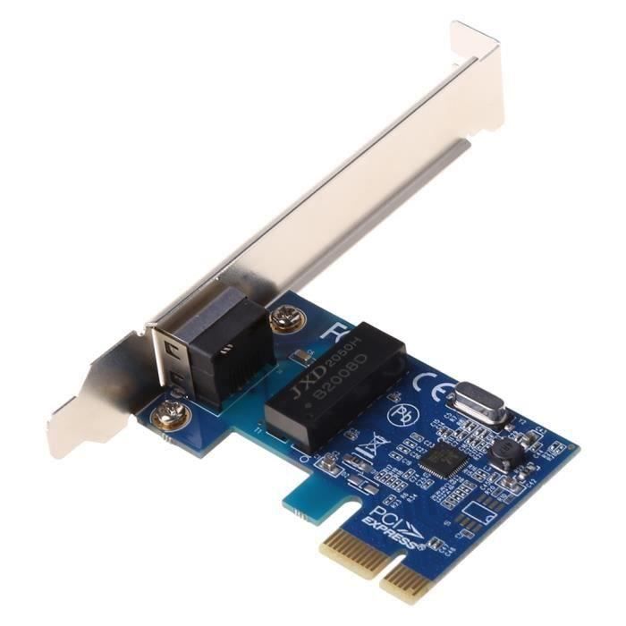 Adaptateur Ethernet PCIe RJ45 LAN, Carte PCI Express Gigabit, 10-100 ...
