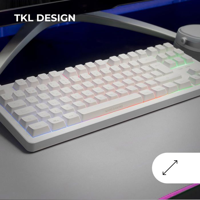 Clavier Gamer - MARS GAMING - MK023 RGB - Rétroéclairage RGB - AZERTY ...