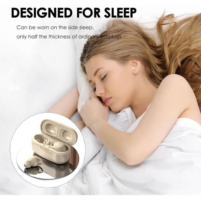 Mini Casque De Sommeil Sans Fil Écouteurs Intraauriculaires Réduction ...