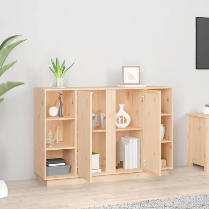 FAN - Buffet 120x35x80 cm Bois massif de pin - YOSOO - DX4101 ...