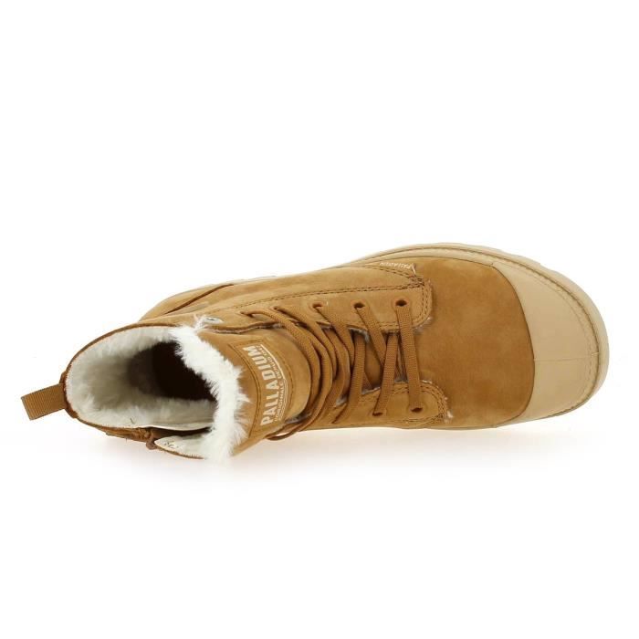 Palladium Pampa Hi Zip WL – Bottine montante cuir marron femme, zip ...
