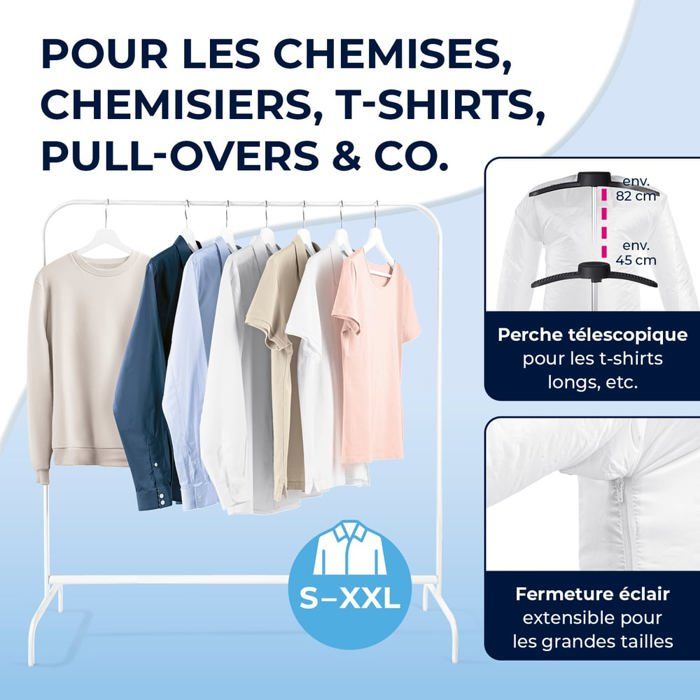 CLEANmaxx Repasse-chemises PRO pour vêtements de dessus - Cdiscount ...