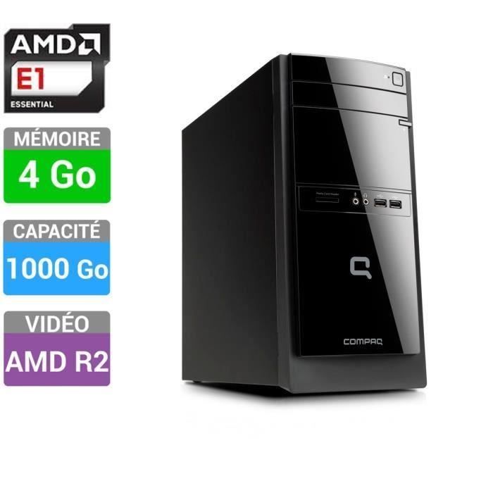 Destockage Compaq 100-502nf PC de Bureau - AMD E1 - RAM 4Go - - unité ...