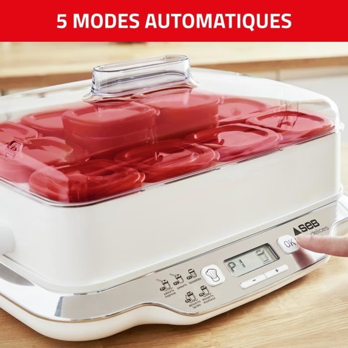 Yaourtière SEB Multi Delices Express 12 Pots, Yaourt maison, fromage ...