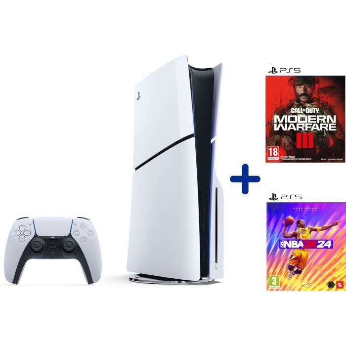 Pack Console PS5 Slim - Édition Standard + COD Modern Warfare 3 + NBA ...