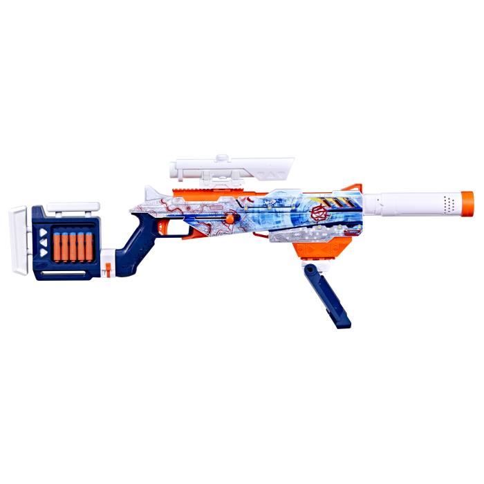 Nerf Loadout Arctic Zerostriker, blaster avec 4 accessoires ...