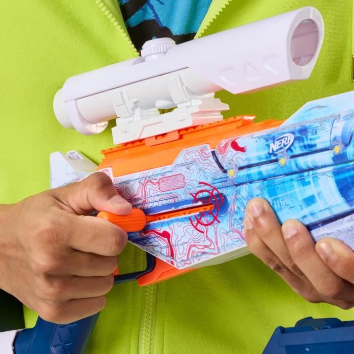 Nerf Loadout Arctic Zerostriker, blaster avec 4 accessoires ...