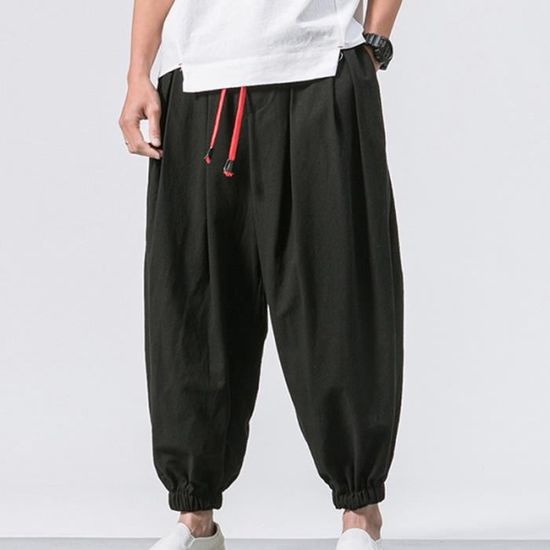 Pantalon cargo homme - Hip Hop pour Streetwear mode jogging - RF00JM Black - Cdiscount Prêt-à-Porter