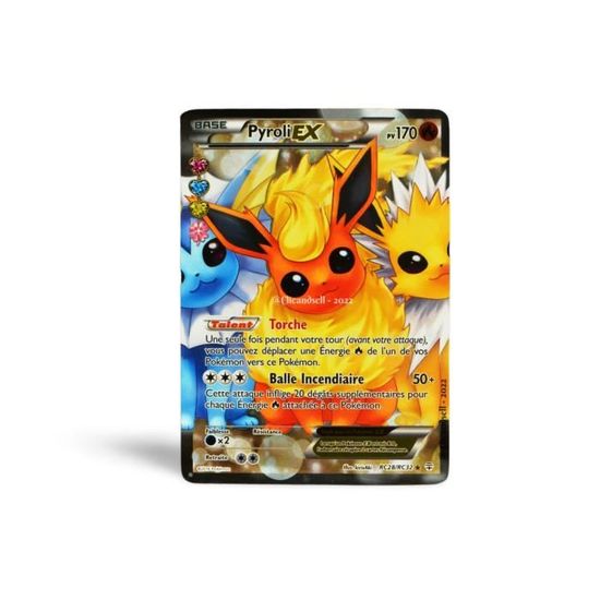 Carte Pokémon Pyroli EX 90 PV RC28-RC32 XY - Générations NEUF FR ...