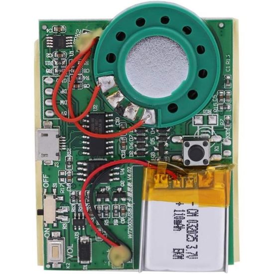 Module De Son Puce Sonore Usb Programmable 1 W Module De Lecture Vocale Denregistrement