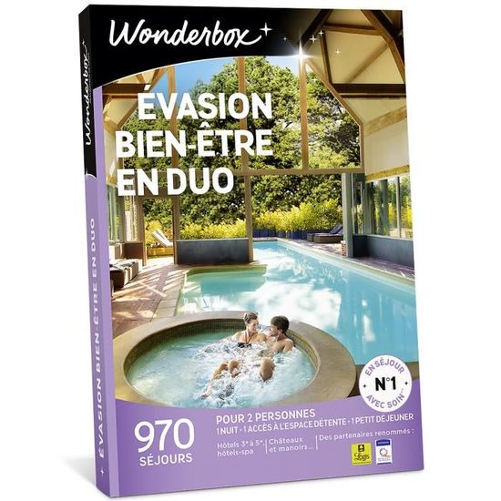 Wonderbox - Coffret cadeau - Évasion bien-être en duo – 970 Week-ends ...
