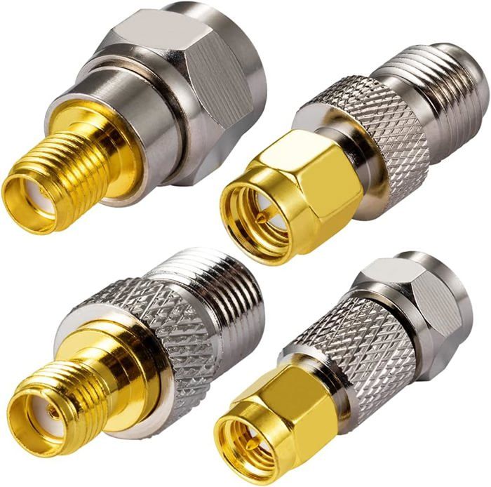 SMA Adaptateur Connecteur SMA vers Câble Coaxial Type F Adaptateur ...