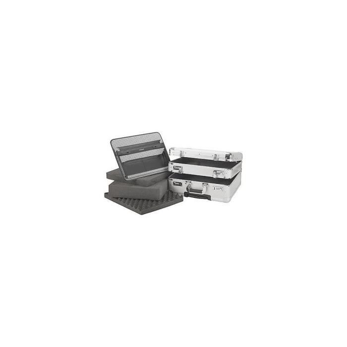 Valise en aluminium - ALUMAXX - 45150 - 2 compartiments - 4 roulettes ...