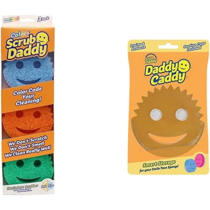 Color Eponge Smiley Anti-Rayures, Eponge Vaisselle Lavable ...