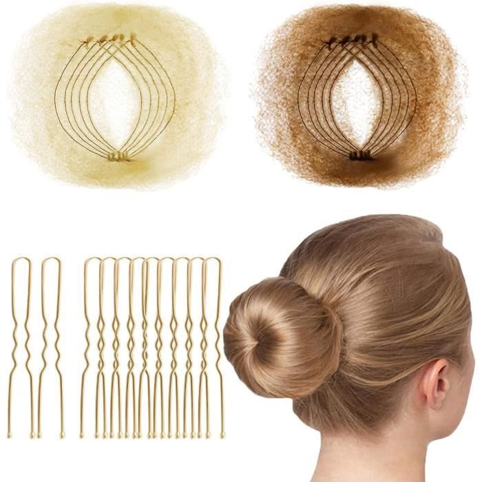 Filet Chignon Danse Classique Fille, 20 Pcs Filet Cheveux Chignon ...