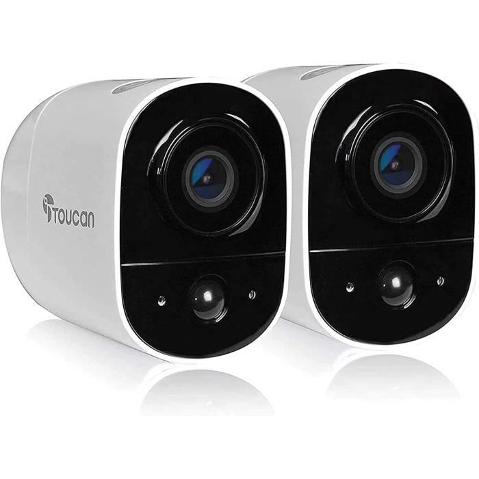 Caméra Surveillance WiFi 2 Paquets, Camera Surveillance Interieur ...