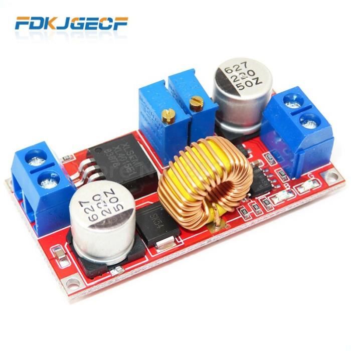 Carte de charge abaisseur pour batterie au Lithium, Module de charge abaisseur 5A CC à CC CC ...