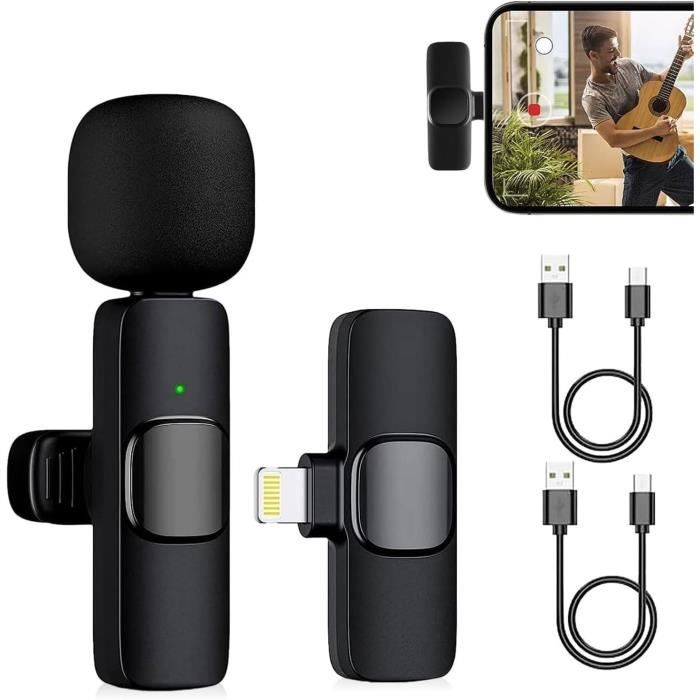 Mini Microphone Multifonction, Mini Microphone Sans Fil Pour Vidéo ...