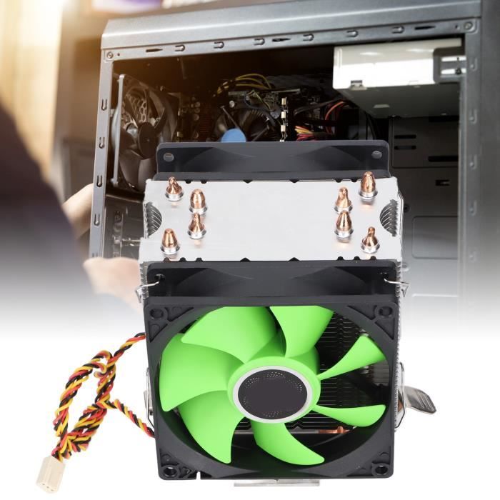 YEN Ventilateurs de radiateur CPU Ventilateur CPU 4 caloducs 90mm 3pin ...