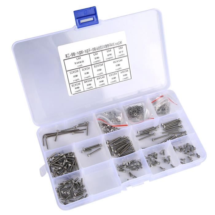 Kit De Jeu 'assortiment De Vis En Acier Inoxydable Vis 662 Pièces 304 Vis En - Cdiscount Bricolage