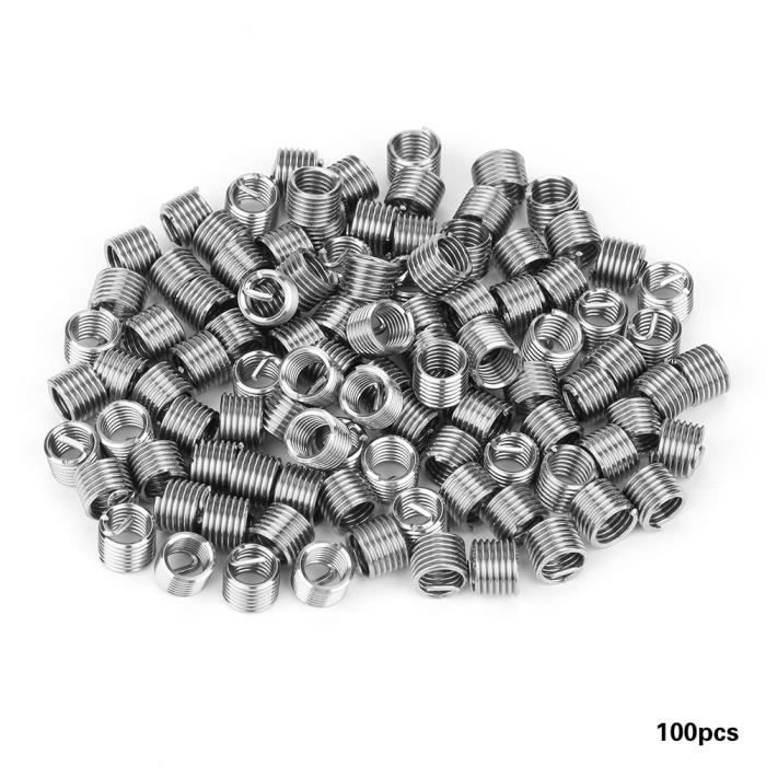 Insert fileté - CIKONIELF - M5 - Acier inoxydable SS304 - Lot de 100 ...
