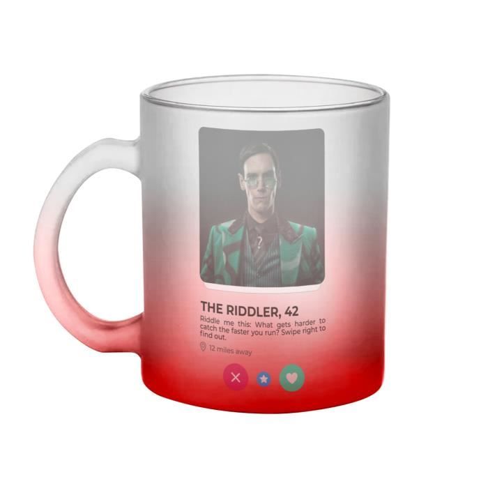 Mug en Verre Rouge - The Riddler Comics Comic books Social Network ...