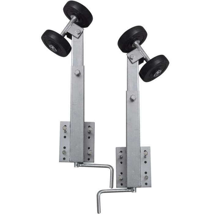 MOO Support À Double Rouleau Pour Remorque De Bateau 2 Pcs 59-84 Cm ...