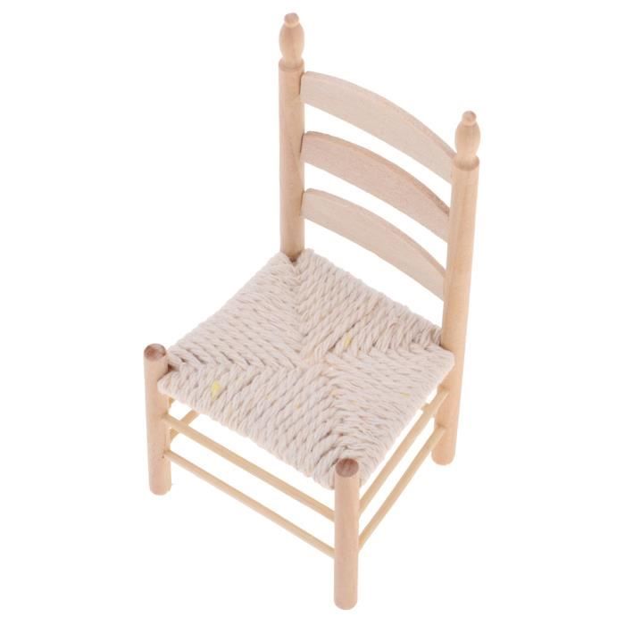 Miniature Chaise Style Mignon Meubles de Maison de Poupée Cadeau d ...