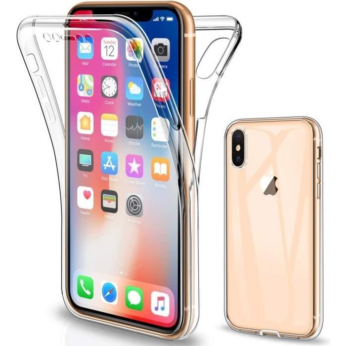 Gnews Coque pour iPhone X Housse, Coque pour iPhone XS, Transparent ...