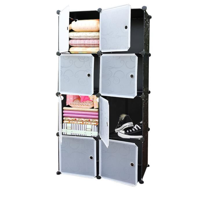 8 Lattice DIY Assemblé Garde-Robe Simple Garde-robe Suspendus Vêtements ...