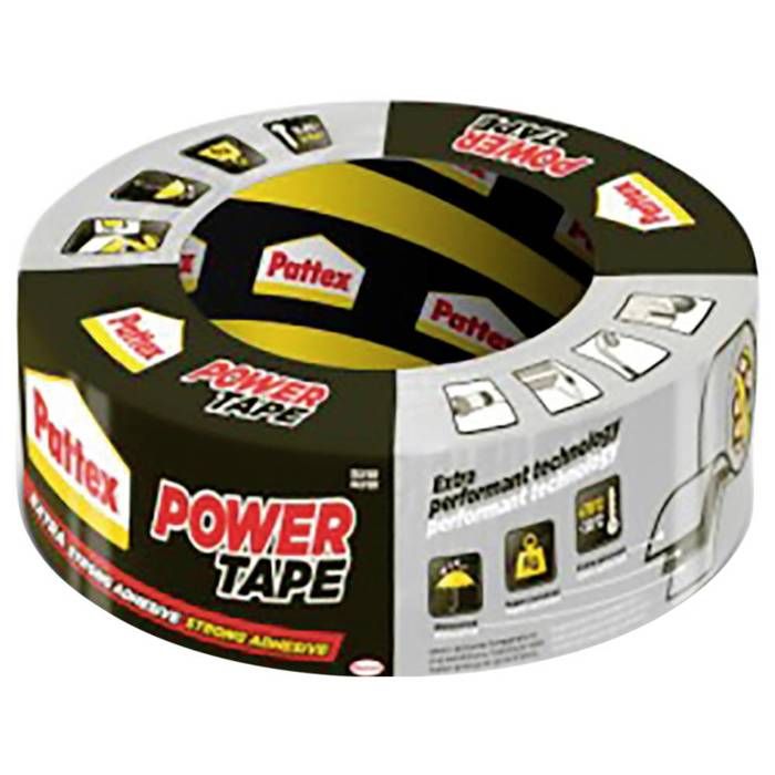 Ruban adhésif toilé Pattex Power Tape Pattex PT5SW argent (L x l) 50 m ...