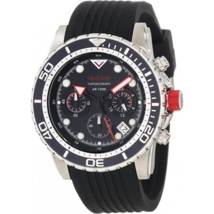Red Line RL-50034-01 Montre Homme Analogique Bracelet Silicone ...