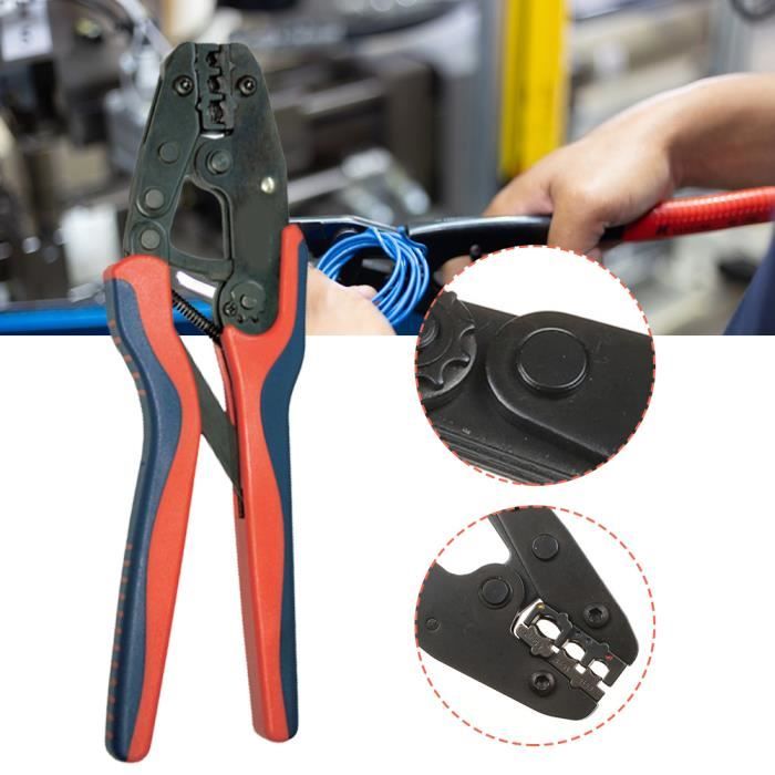 Pince à sertir manuelle à cliquet DR-056YJ - Cdiscount Bricolage