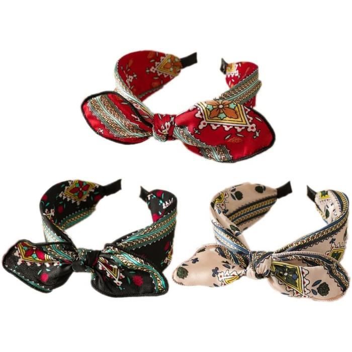 Bandeaux Larges Pour Femmes Bandeaux En Tissu Élastique, Bandeaux À ...