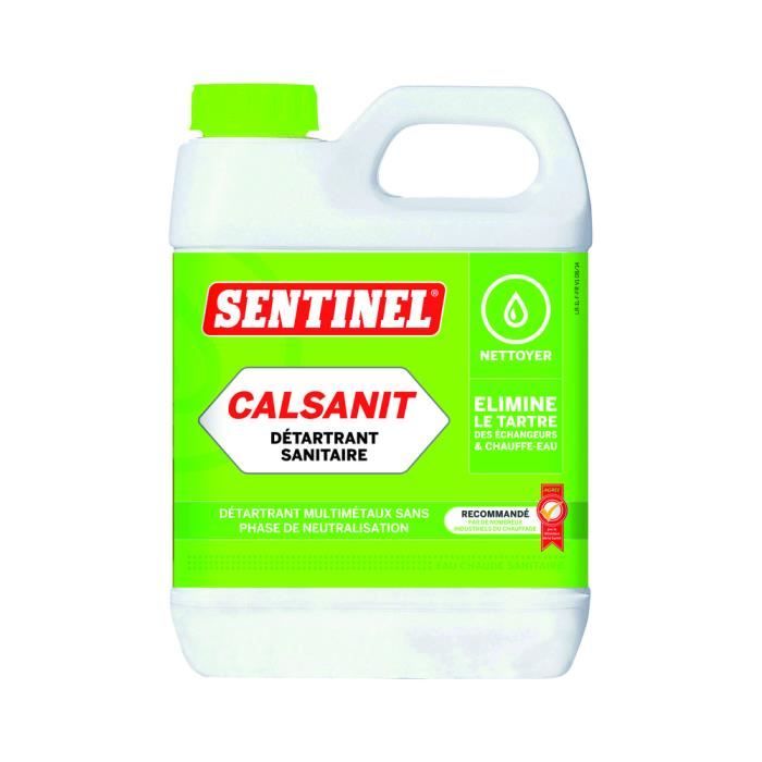 Détartrant sanitaire Sentinel Calsanit - Bidon 1L - Cdiscount Maison