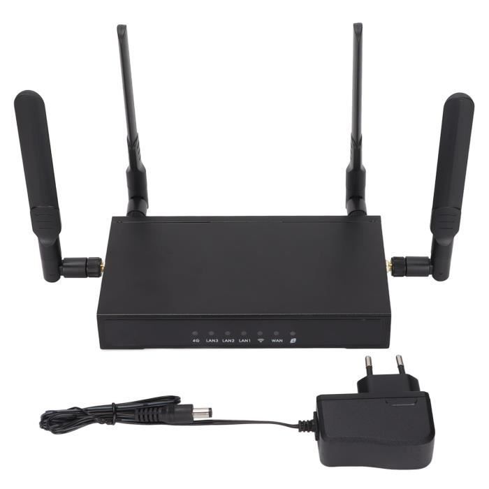 TMISHION Routeur fil Routeur WiFi, Routeur WiFi CAT4 4G Stable 100-240V ...