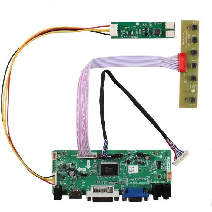 Carte Contrôleur Audio Lcd Hdmi Vga Dvi Pour Écran Lcd Tft 14,9 ...