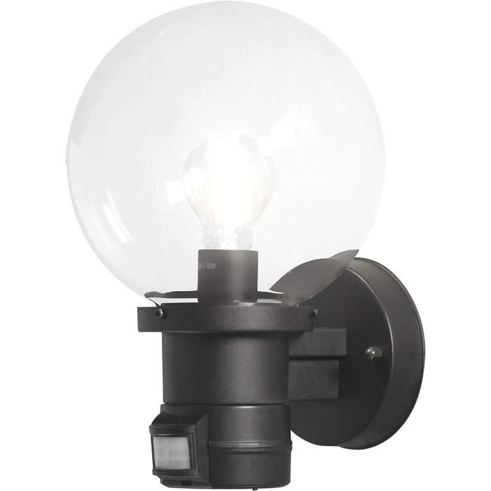 Nemi Up Globe Applique Murale Avec Détecteur De Mouvement Pir, Douille ...