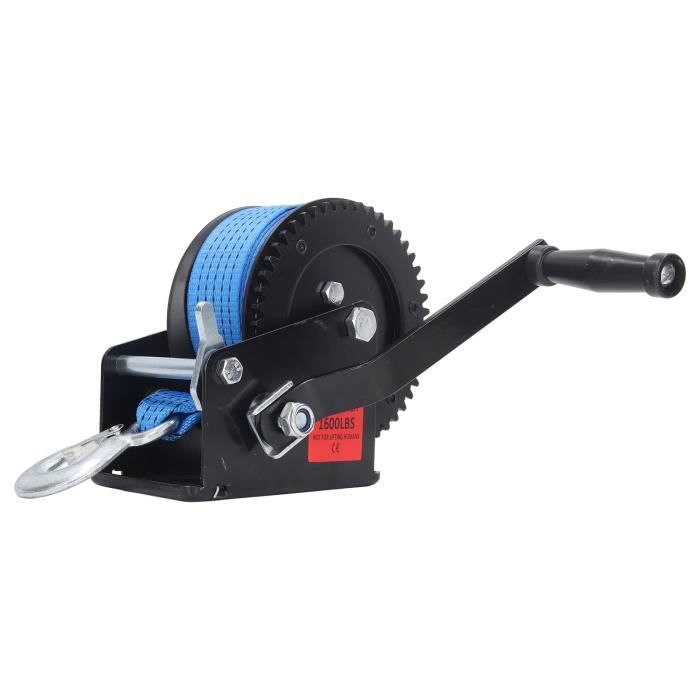 FHE Treuil manuel de 1600 lb avec sangle en nylon - Treuil en acier ...