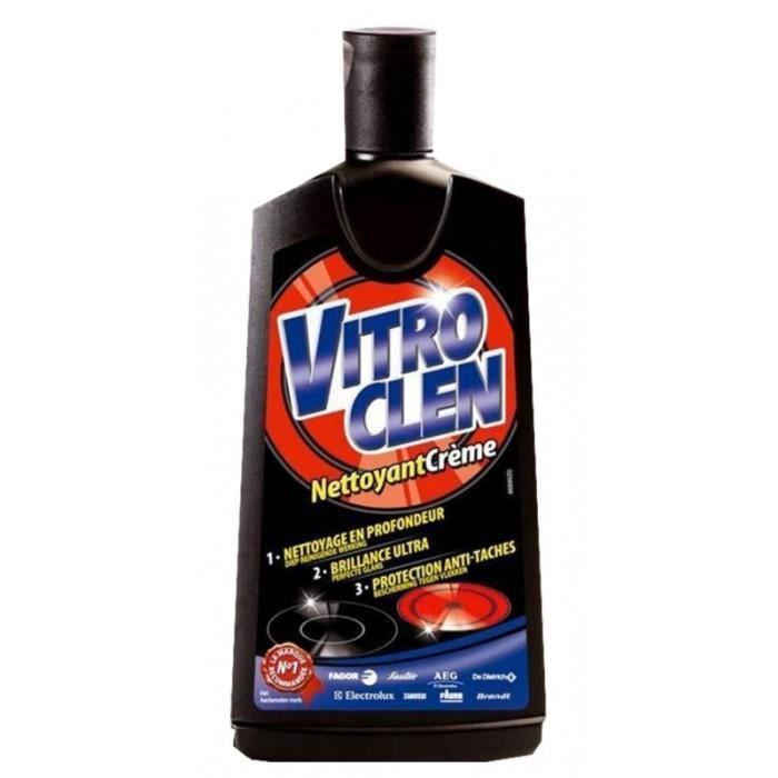 Vitroclen Flacon Nettoyant Crème 3 en 1 Vitrocéramique 200ml (lot de 4 ...
